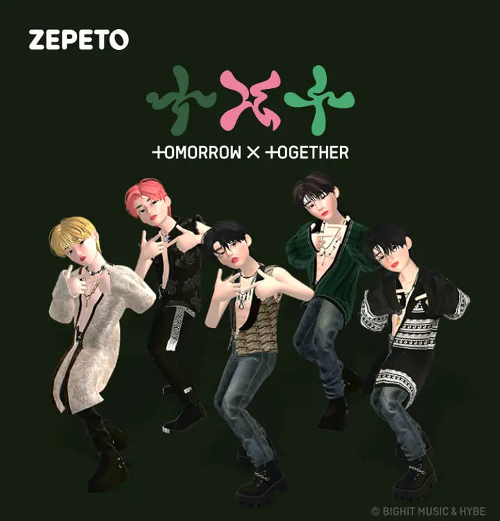 ZEPETO、TOMORROW X TOGETHER「アバターの3Dアイテム」として最新ミニアルバムの衣装を展開 | PANORA