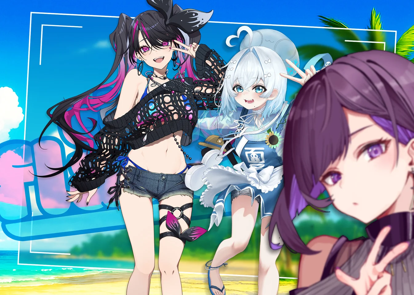 XTuberレーベル「club flamingo」所属XTuber3人のビジュアルが公開 | PANORA